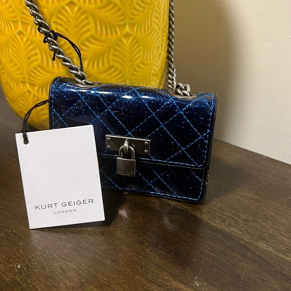 Kurt Geiger | Bags | New Kurt Geiger Blue Lock Micro Brixton Crossbody ...